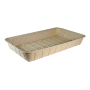 Compostable Catering Pans with lids made from unbleached plant fiber ...