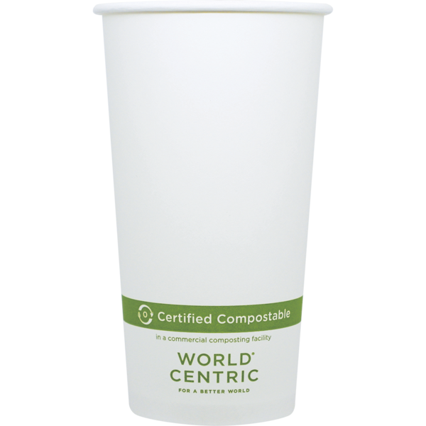 20 oz FSC® Paper Hot Cup - White - World Centric