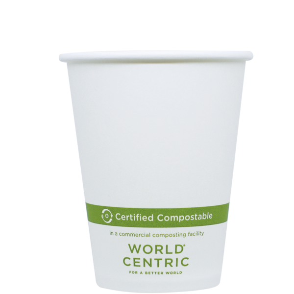 8 oz FSC® Paper Hot Cup - White - World Centric