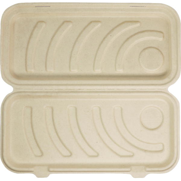 13.5x6.5x1.25" Fiber Flat Bread/Pizza Box - World Centric