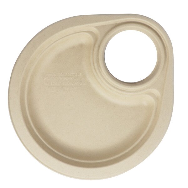 9" Party Plate with Cup Holder - World Centric