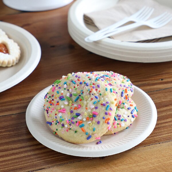 6" Fiber Ripple Edge Plate - World Centric