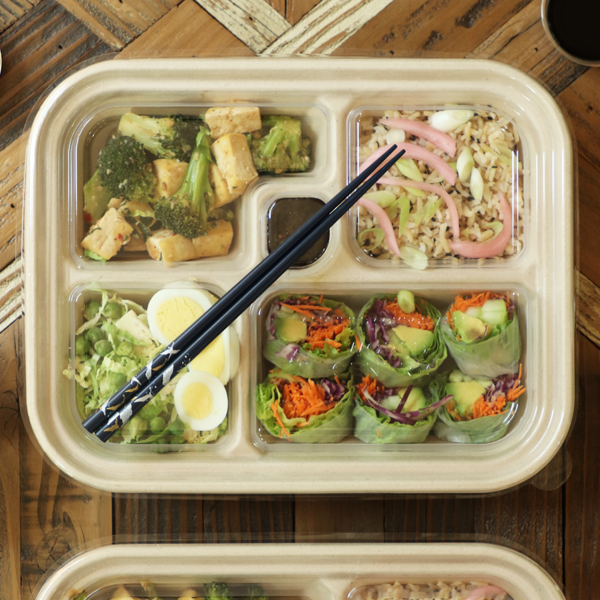 LID PLA - Bento Box, 5-Compt